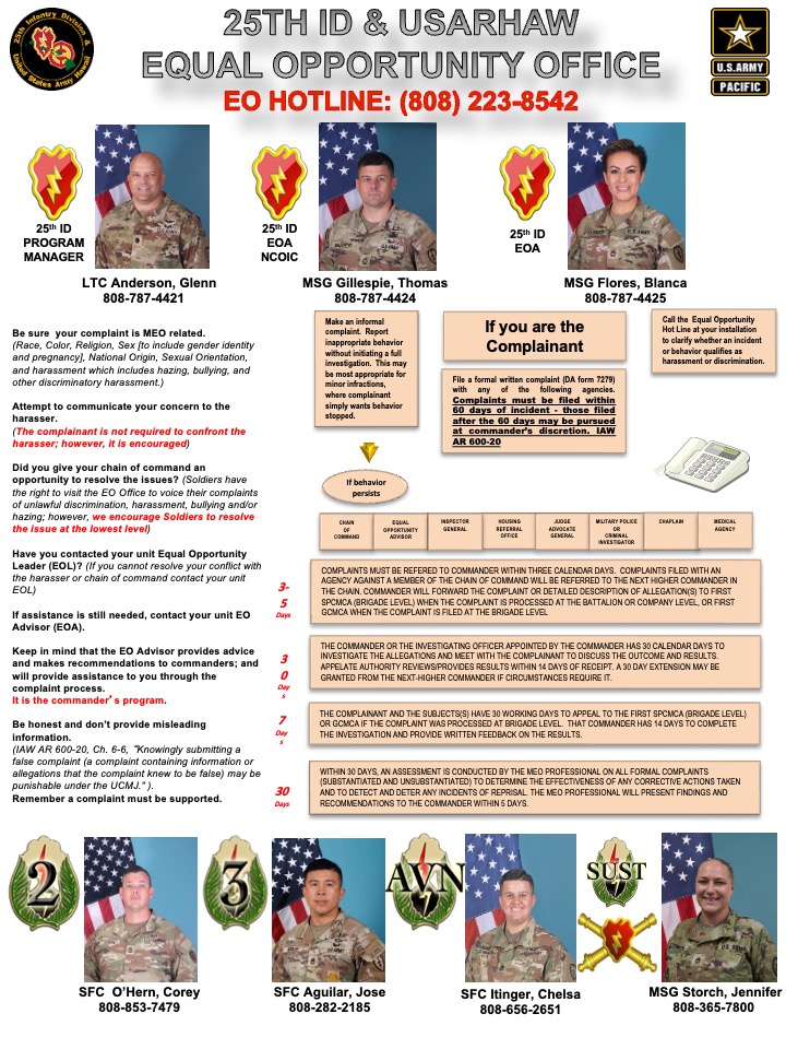 25th ID Military Equal Opportunity :: U.S. Army Garrison Hawaii