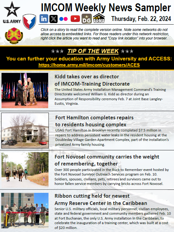 Public Affairs :: U.S. Army Installation Management Command