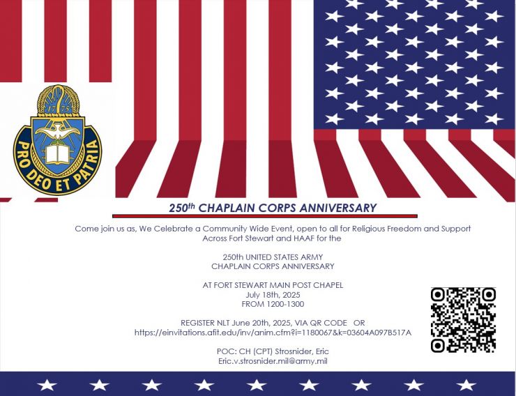 Religious Support Offices, Phone Numbers for Post Chaplains & Programs