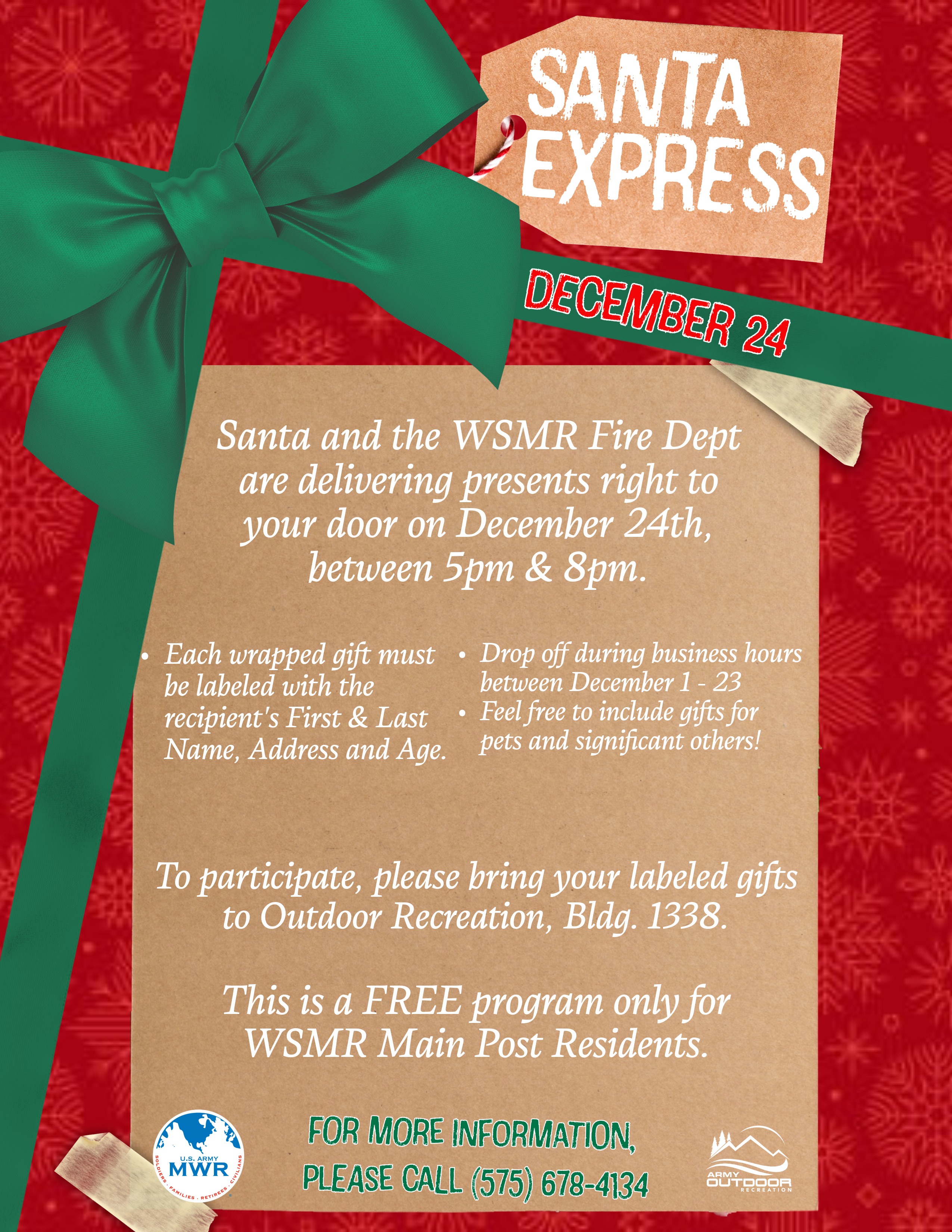 WSMR Holiday Events and Activities!
